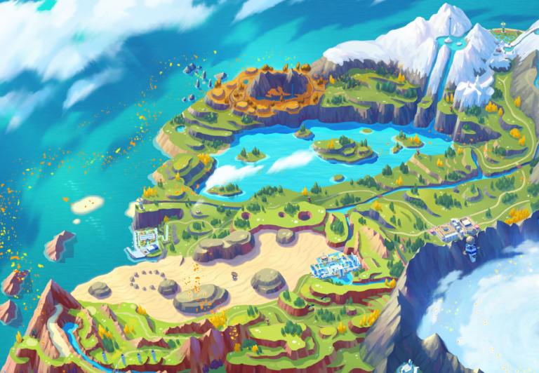 Paldea: analisi della mappa della regione di Pokémon Scarlatto e ...